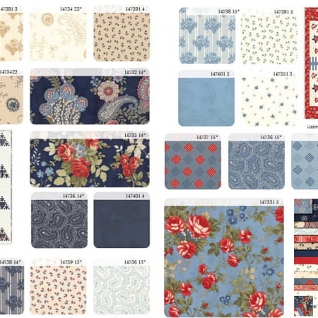Prairie Paisley II Moda Fat Quarter Bundle
