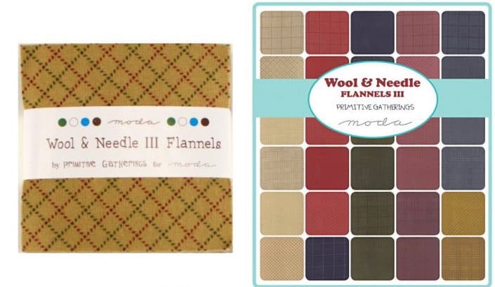 Wool Needle Flannels II 5" Charm Pack